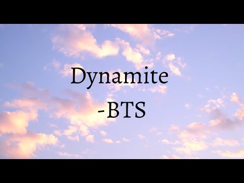 Dynamite-BTS (Lyrics) - YouTube