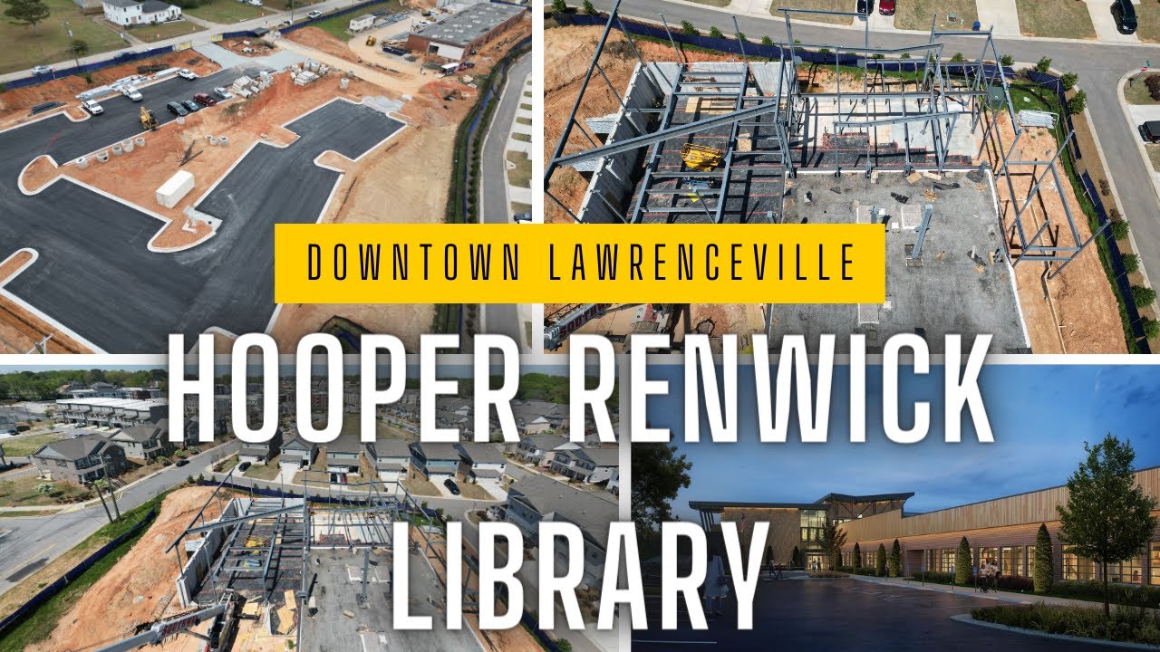 Hooper Renwick Library Downtown Lawrenceville GA - YouTube