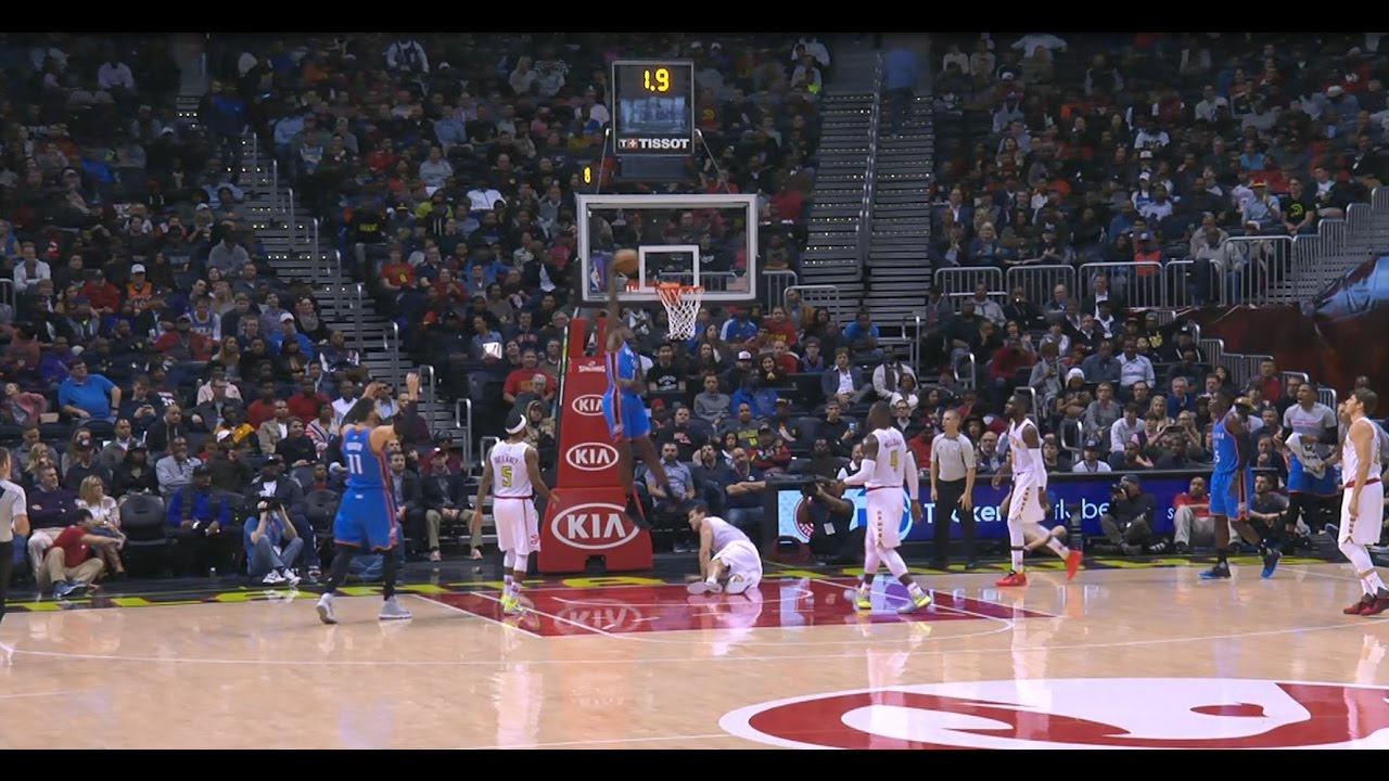 Jerami Grant Hop-Steps for a Reverse Dunk Against the Hawks | 12.05.16 ...