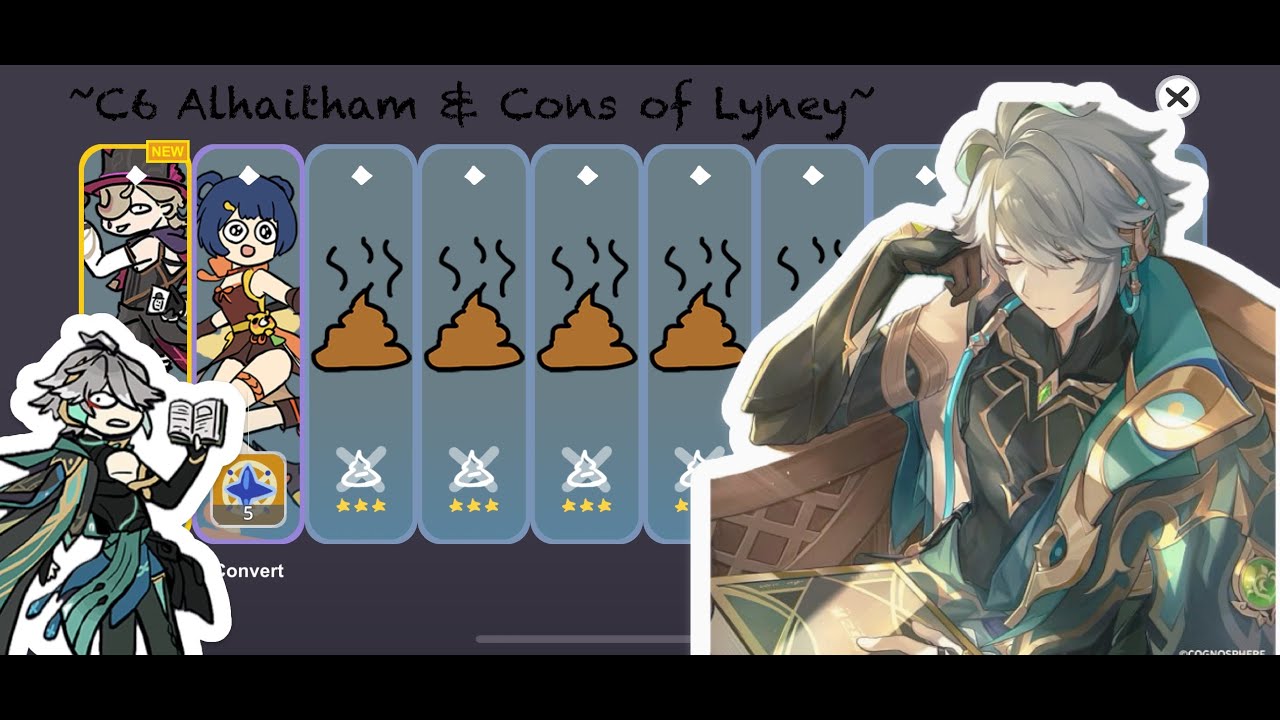 C6 Alhaitham & Lyney Cons | Silly Wisher - YouTube