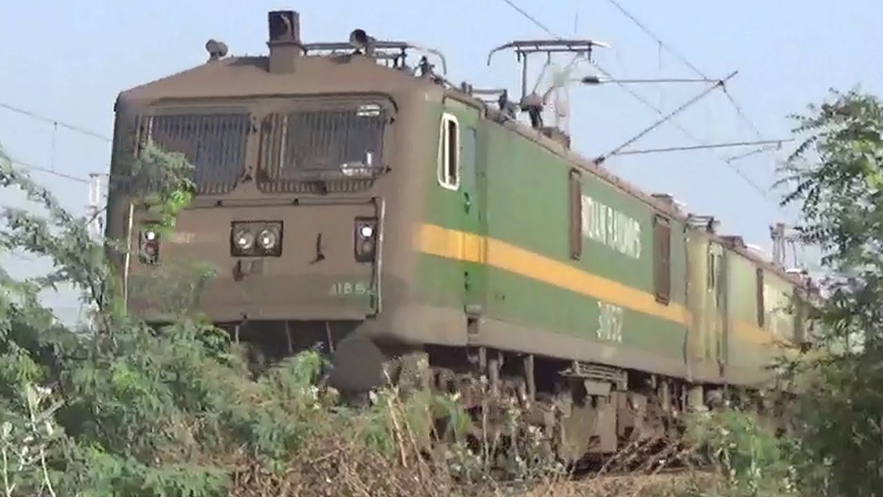 3Engine Goods Train Indian | Indian Heavy Coal Transports With 100 ...