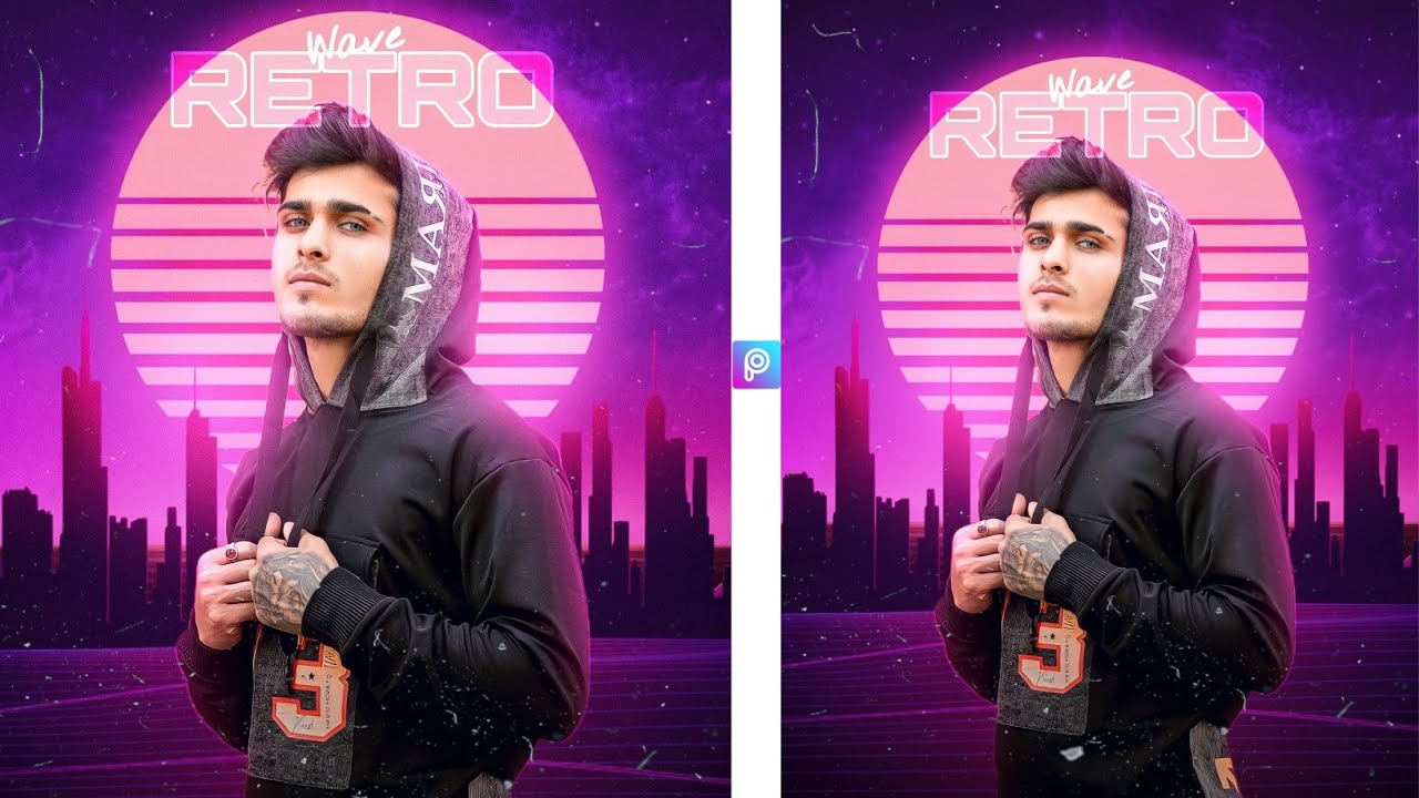 Retro Wave Photo Editing || Picsart RetroWave Editing Tutorial || Retro ...