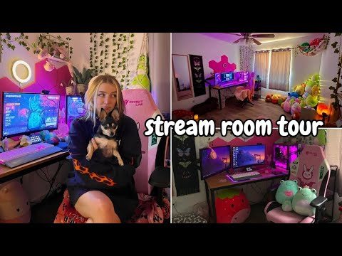 Stream Room/House Tour (PC Setup + Squishmallow Collection) - YouTube