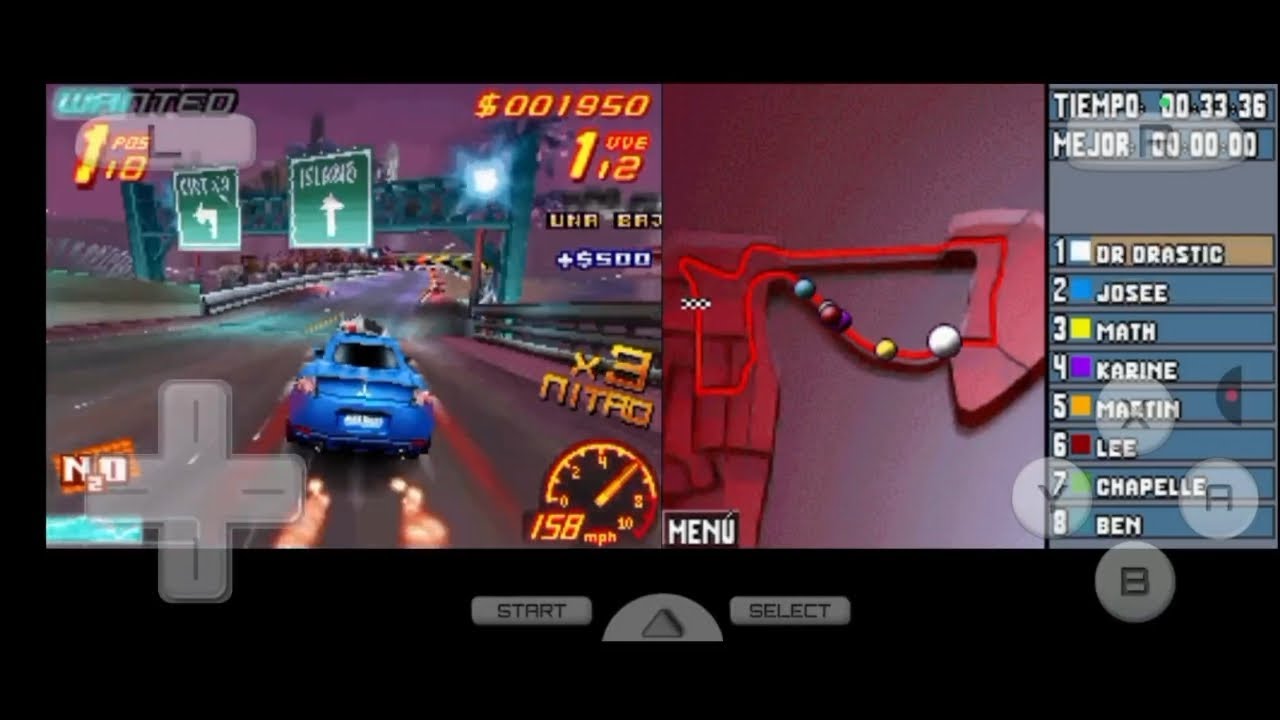 Asphalt 2 Urban GT Ds drastic jugando el modo Historia episodio 5 - YouTube