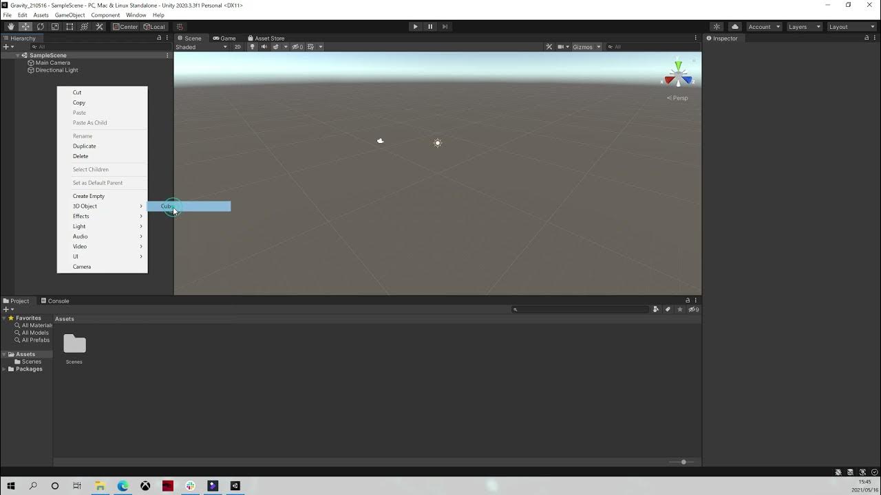 [unity講座] オブジェクトに重力を加える | Unity How to put gravity (rigidbody component ...