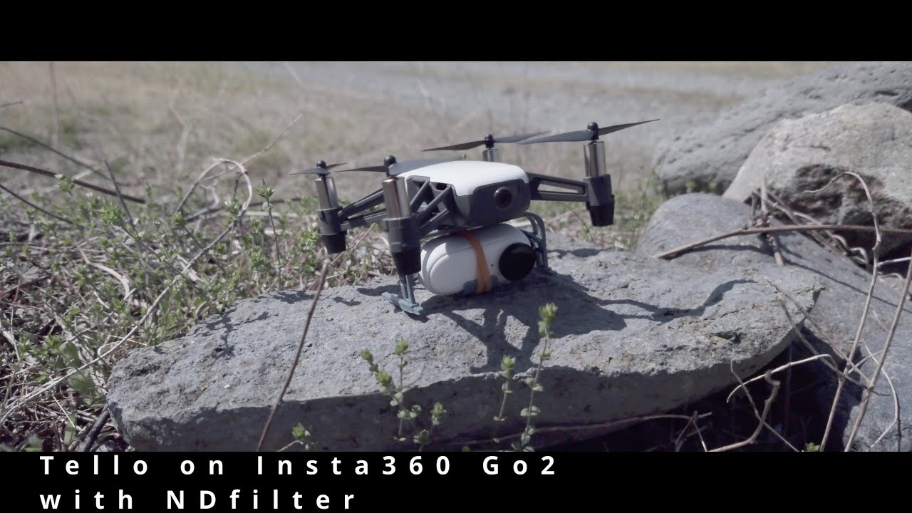 DJI TELLO に Insta360 Go2 を付けて、NDフィルターもセットしてみた #insta360go2 #tello - YouTube