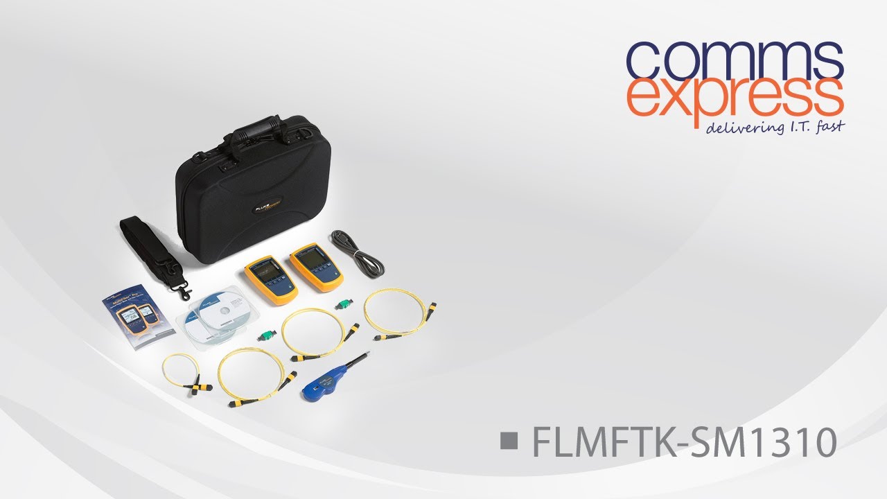 Fluke Networks MultiFiber Pro Kit with SM 1310 nm PMLS - YouTube