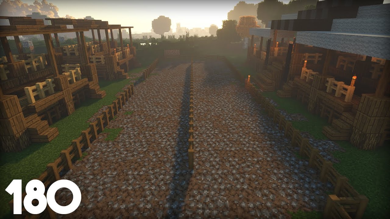 Jousting Arena! | Building Big w/ Jerm #180 | Survival Minecraft - YouTube