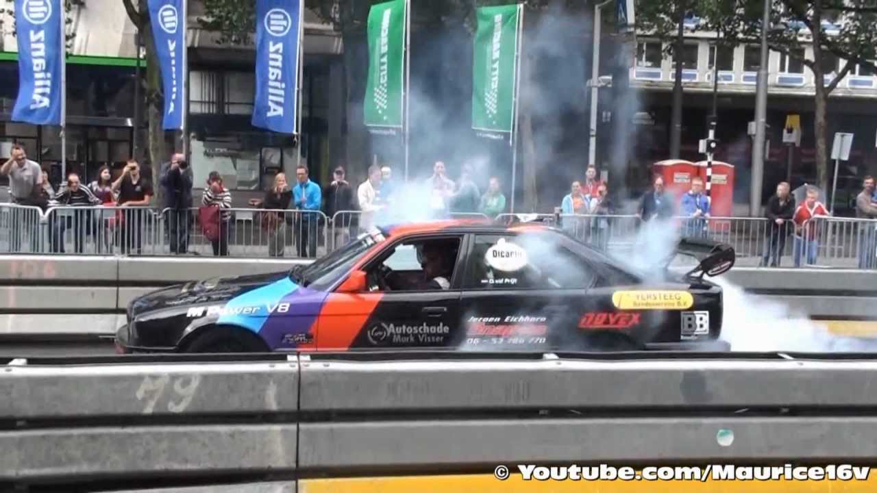 BMW M5 V8 burnouts! Loud sound! (Full HD 1080p) - YouTube