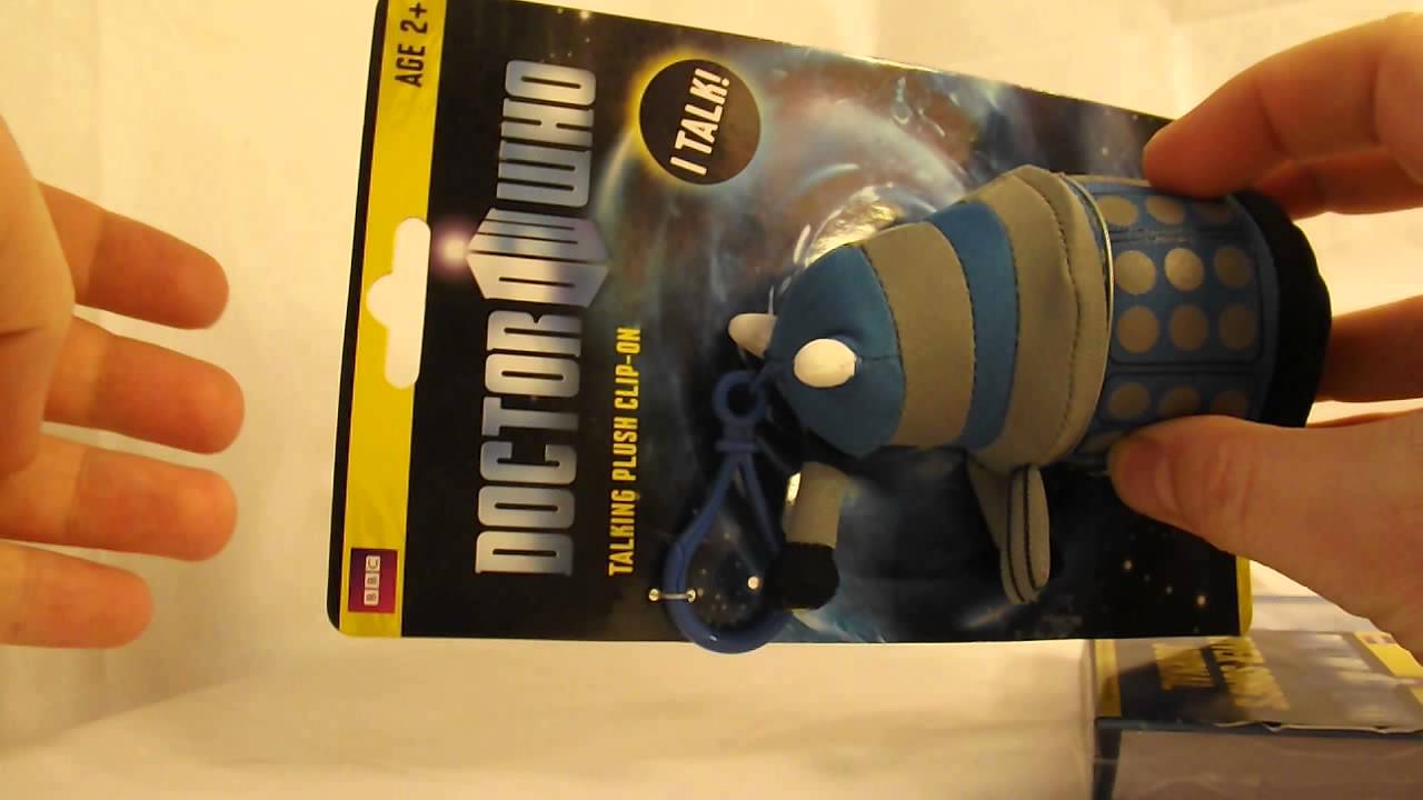 Review of Blue Dalek plush key chain from Doctor Who - YouTube