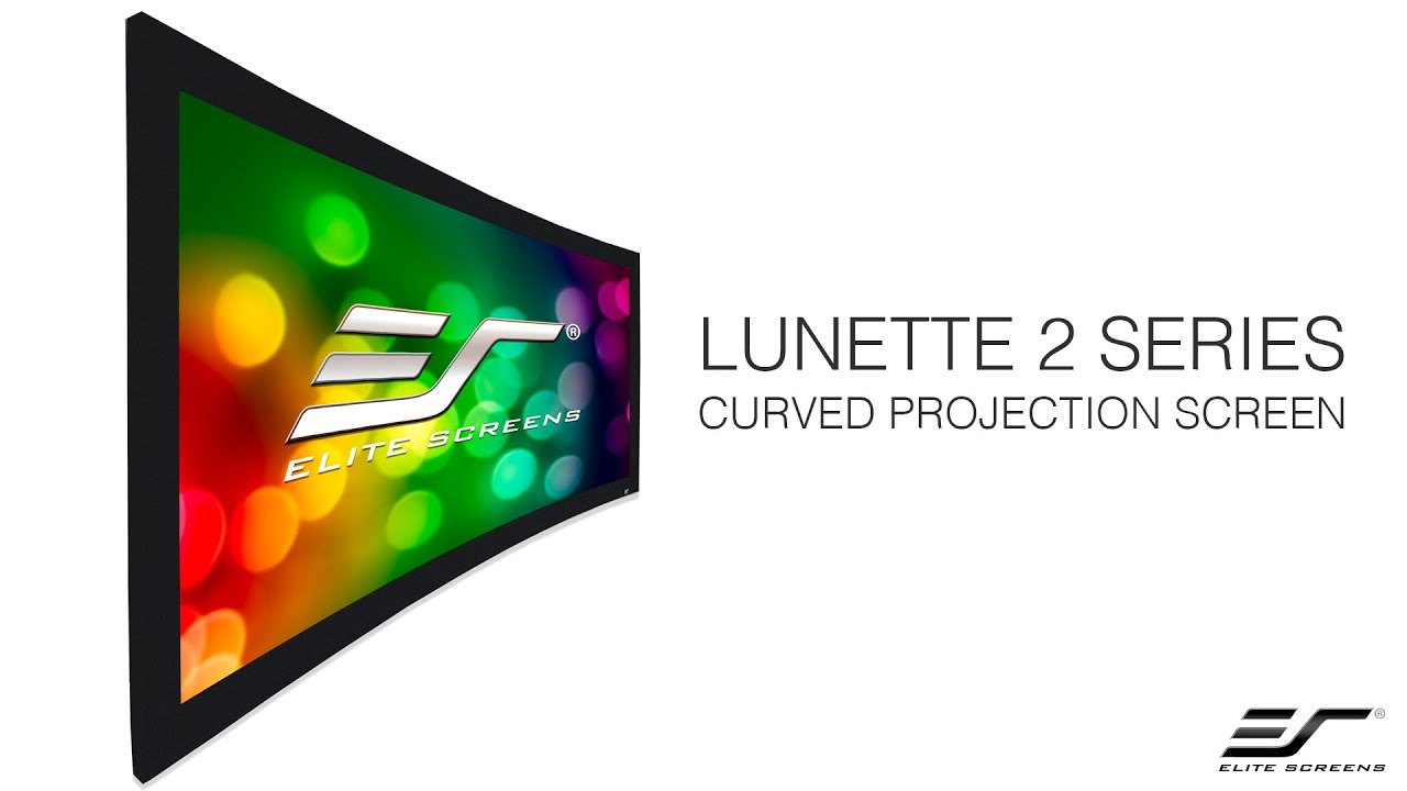 ♾️ Elite Screens Lunette 2 Series Curved Projection Screen - YouTube