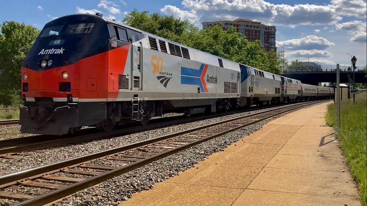 Amtrak 20 w/ Phase I & II Units, NYC #3 & Georgia 300 Private Cars At ...