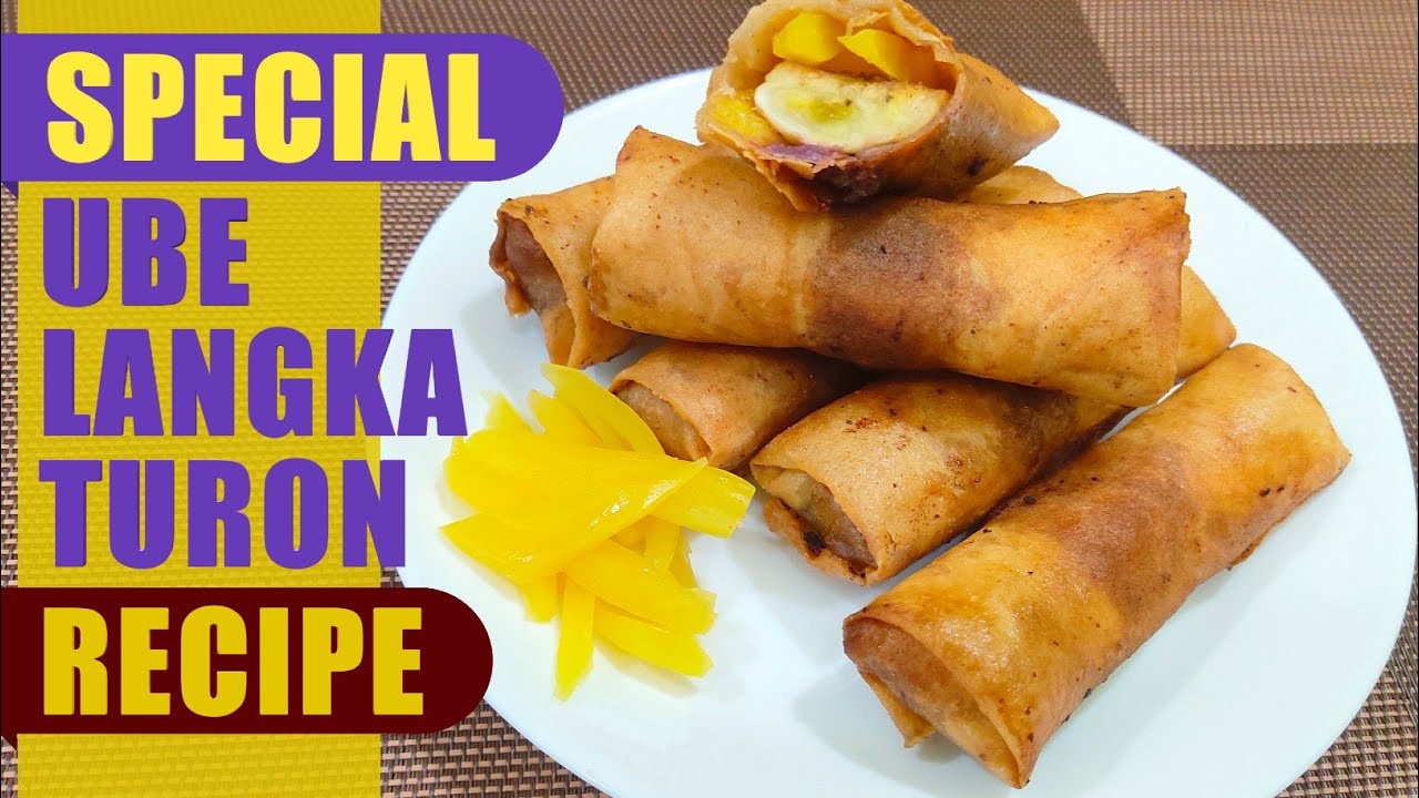 Special Ube Langka Turon Recipe - YouTube