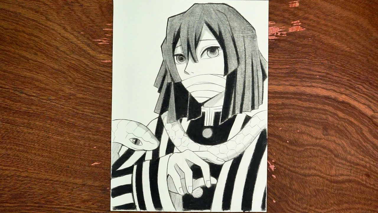 How to Draw Iguro Obanai | Demon Slayer (Kimetsu no Yaiba) | Pencil ...
