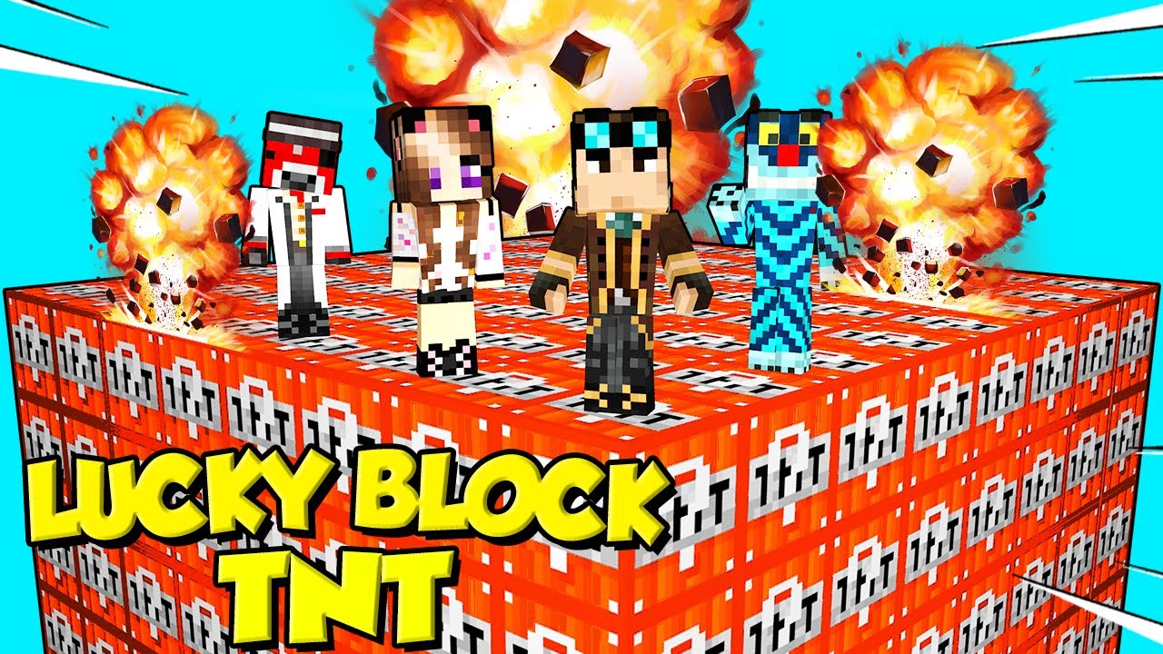 LUCKY BLOCK GIGANTI DELLE TNT SU MINECRAFT!!! - YouTube