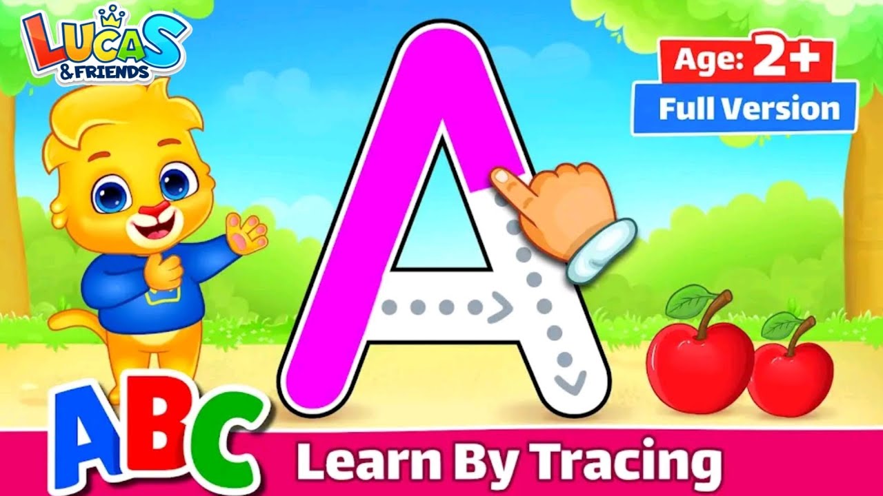 ABCDEFGH | Learn ABC By Tracing | Lucas and Friends | Learn ABC Letters ...