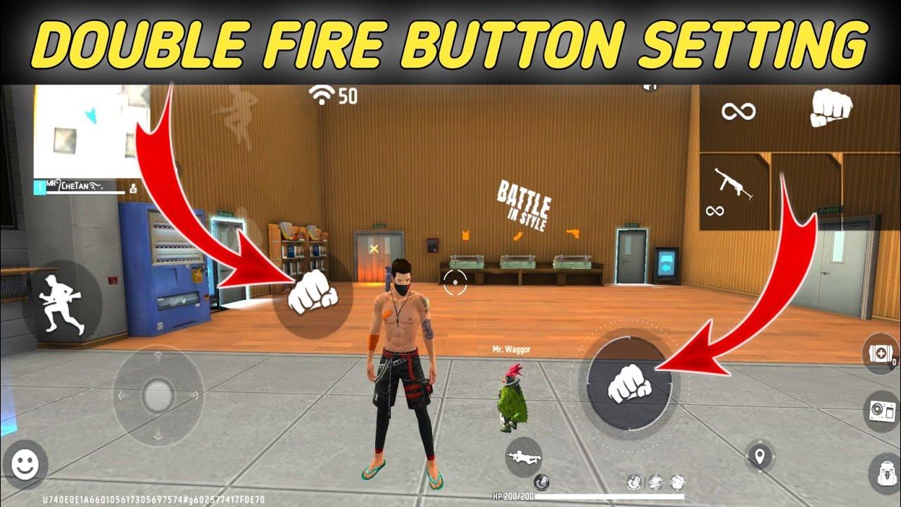 How To Set Two Fire Button In Free Fire | Double Fire Button Setting ...