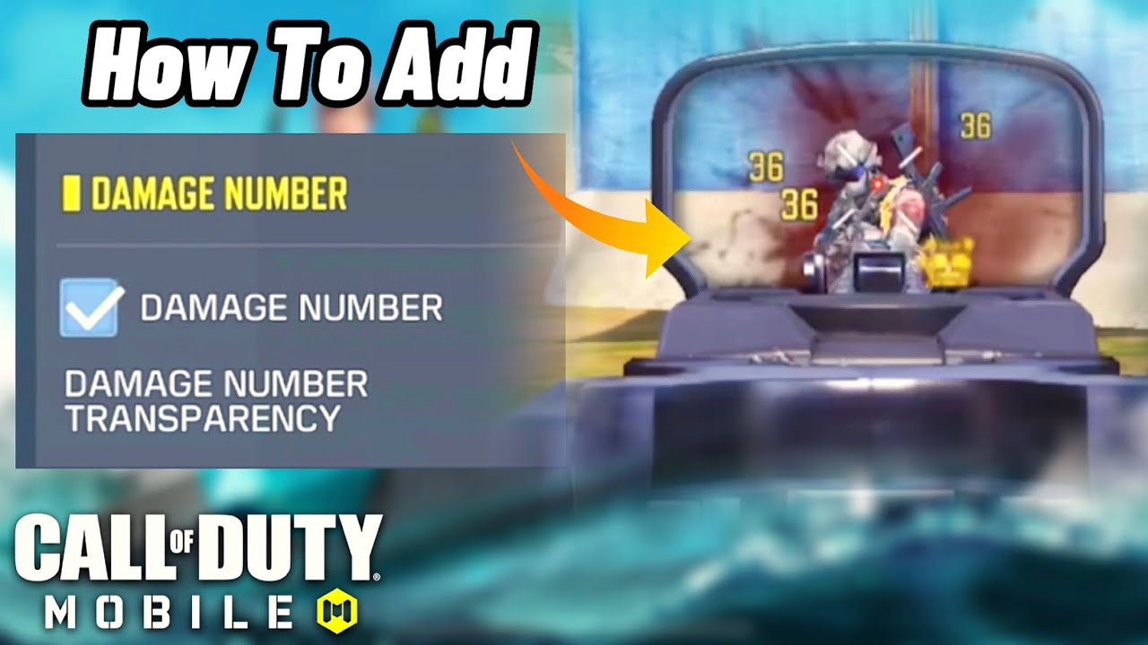How To Display Damage Number In Call Of Duty Mobile | Free Hit Effects ...