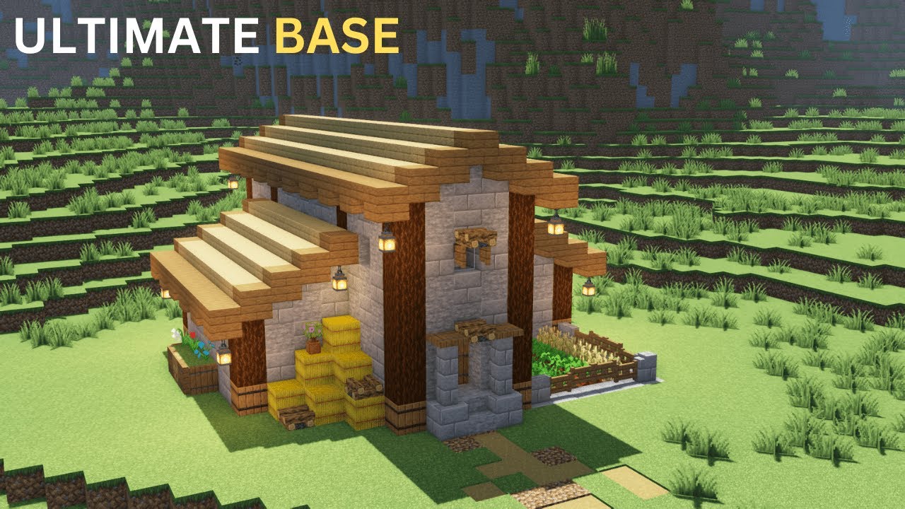 MINECRAFT: Ultimate Medieval Survival Base Tutorial (how to build 1.20. ...