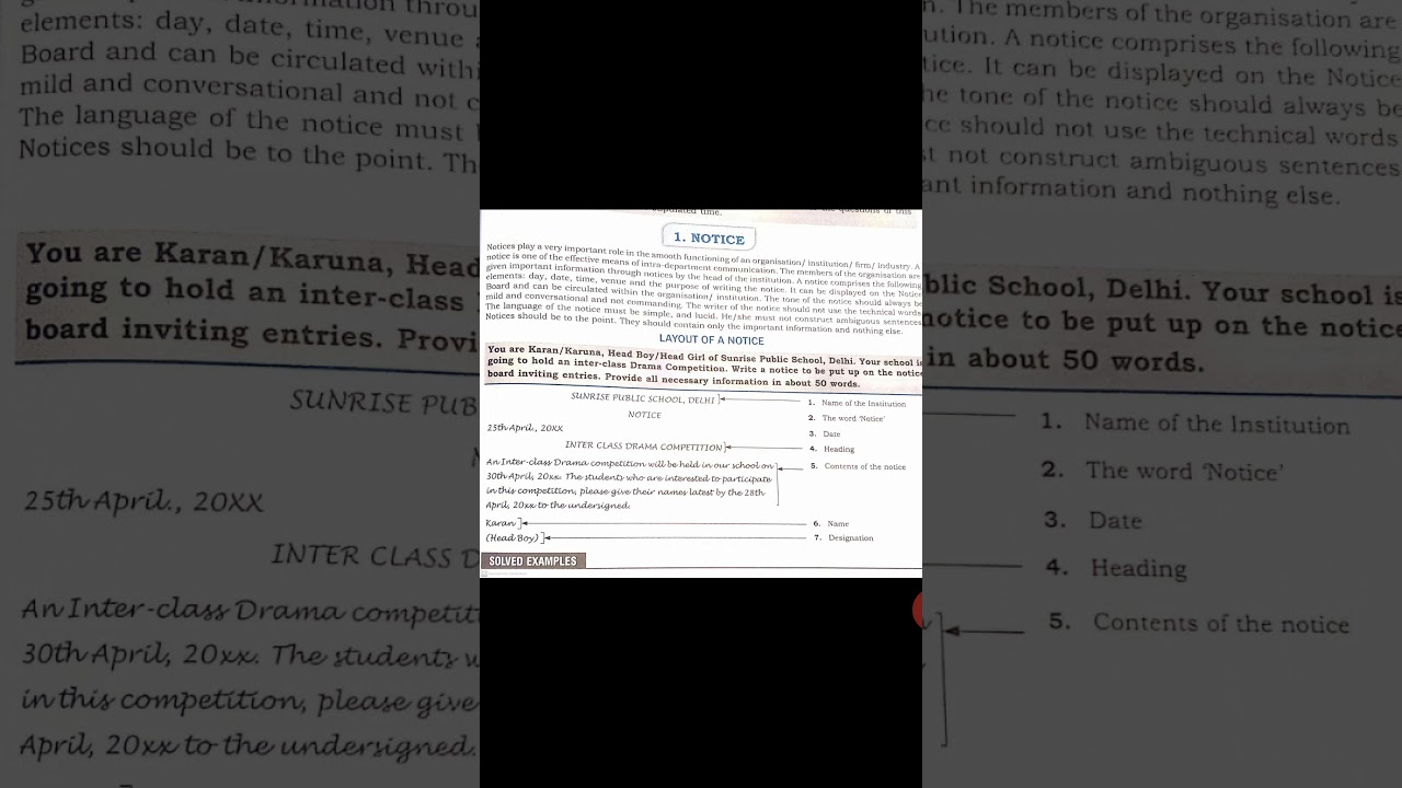 Class -8th,Topic-Notice - YouTube