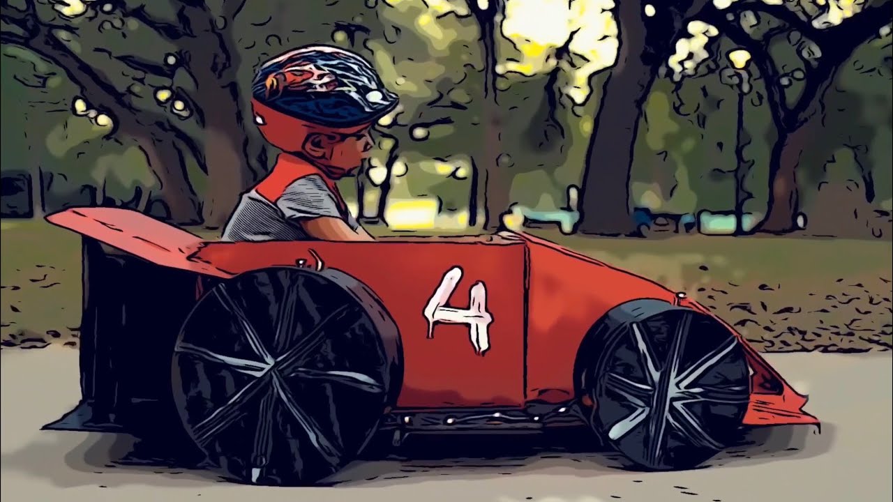 How To Build A Cardboard Race Car - YouTube