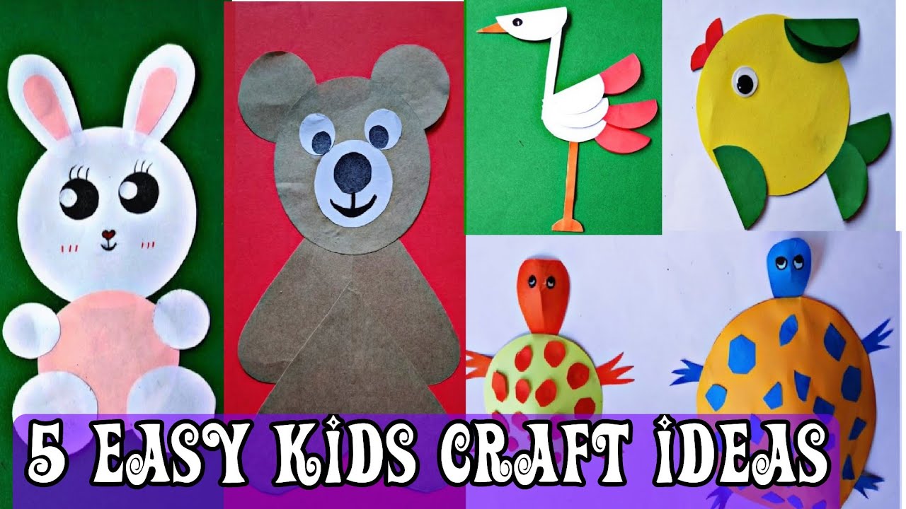 5 easy kids craft|circle craft ideas|pre school circle craft|Rose ...