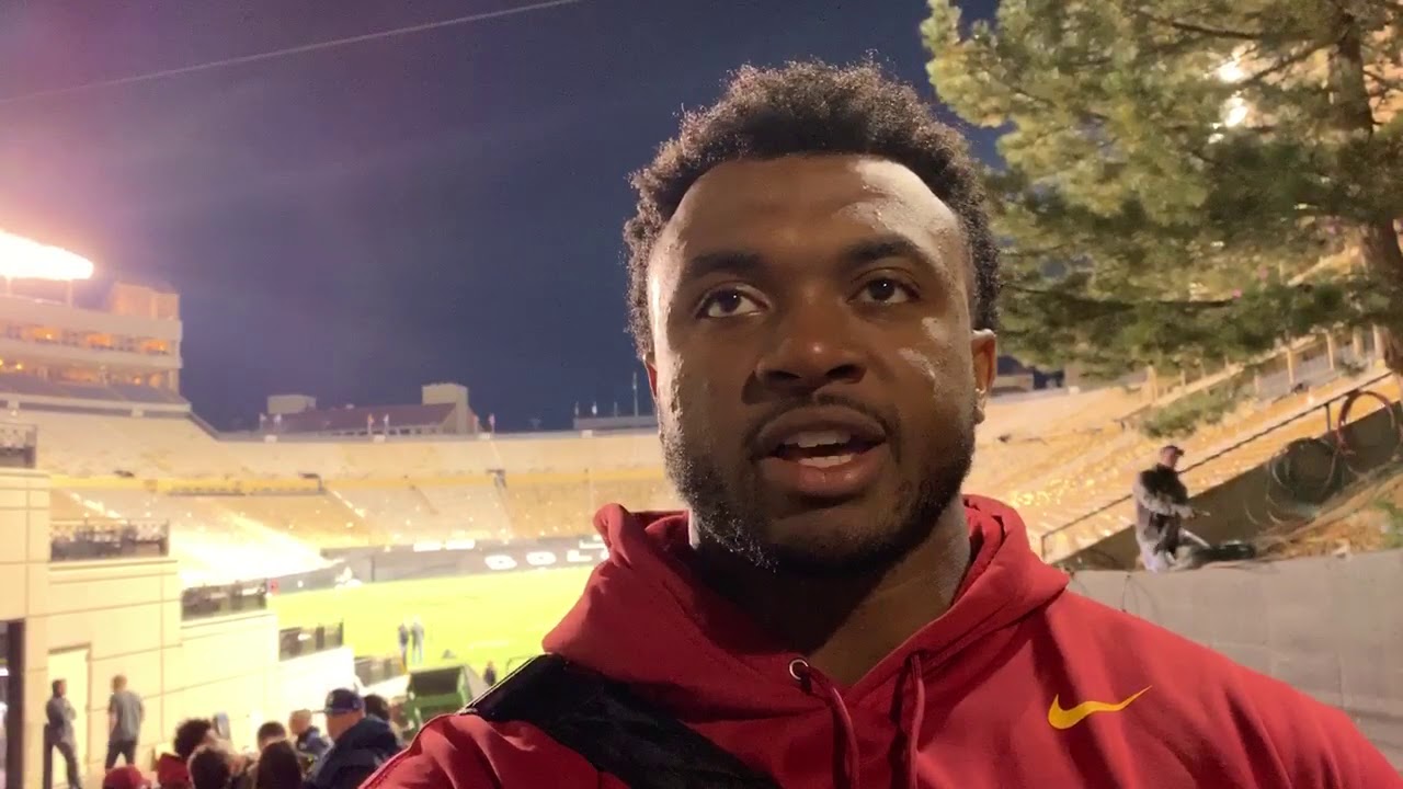 USC OT Austin Jackson after win at Colorado - YouTube