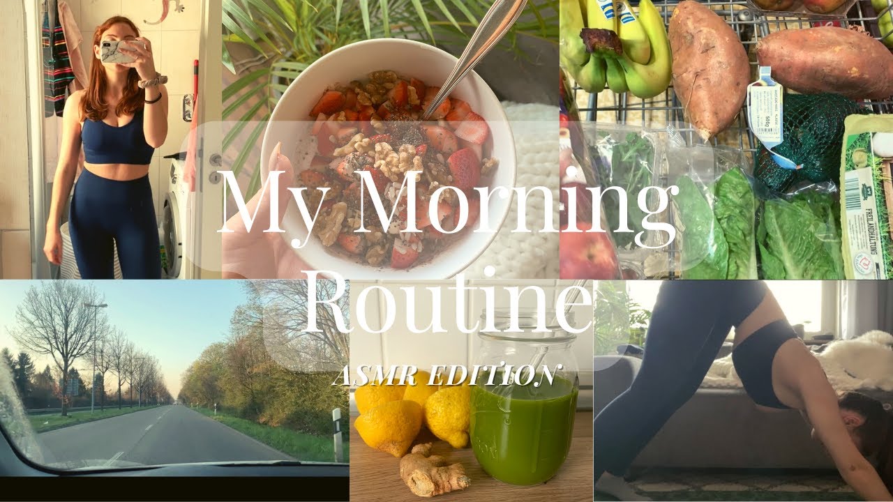 ASMR Vlog | My Morning Routine (Workout, Skincare, Breakfast) - YouTube