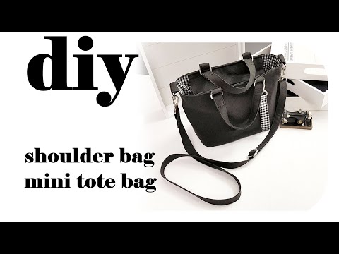diy make a tote bag | mini shoulder bag | 미니가방 만들기 #petitsewing - YouTube