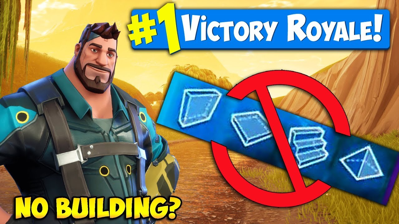 WINNING Fortnite With NO BUILDING! [CHALLENGE] - YouTube