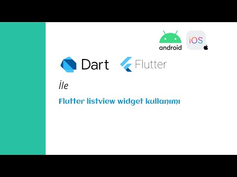 flutter listview widget kullanımı (yeni başlayanlar için flutter #7)