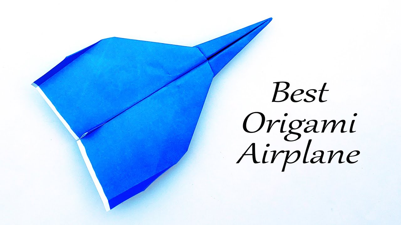 How To Make an Easy Paper Airplane | Easy Paper Aeroplane Making ...