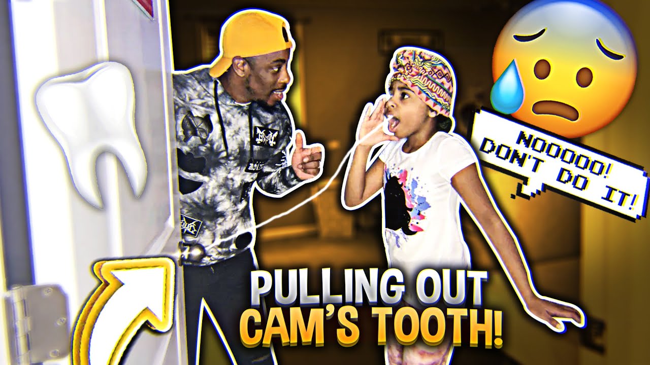 PULLING OUT CAM'S LOOSE TOOTH! **FUNNY**🤣🤣 - YouTube