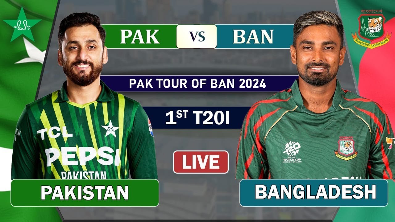 PAKISTAN vs BANGLADESH 1st T20 MATCH LIVE SCORES | BAN vs PAK LIVE ...