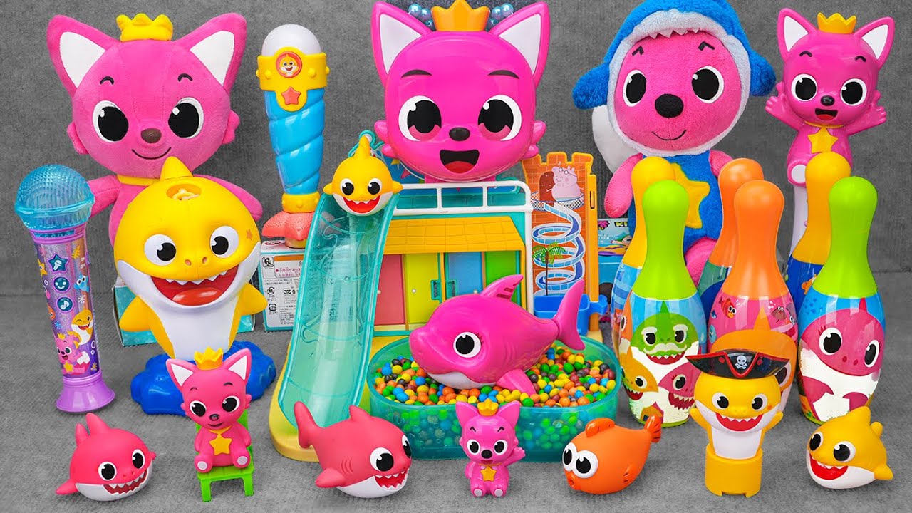 115 Minutes PINKFONG Collection Unboxing - Satisfying Unboxing (ASMR ...