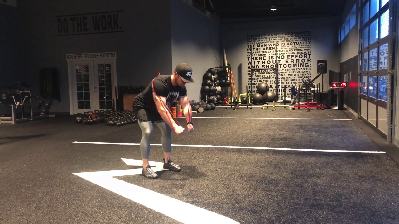 Banded Bent Over Chest Pass - YouTube