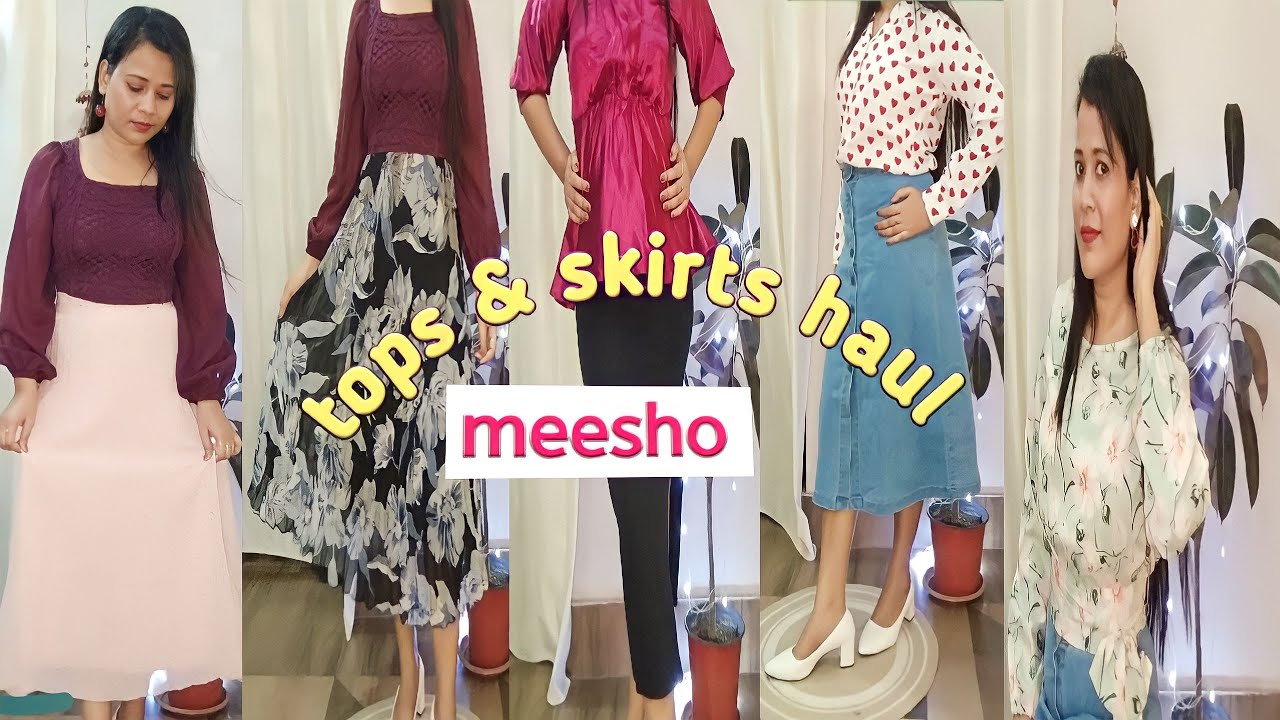 meesho top & skirts collection/ meesho affordable HAUL #meesho #tryon ...
