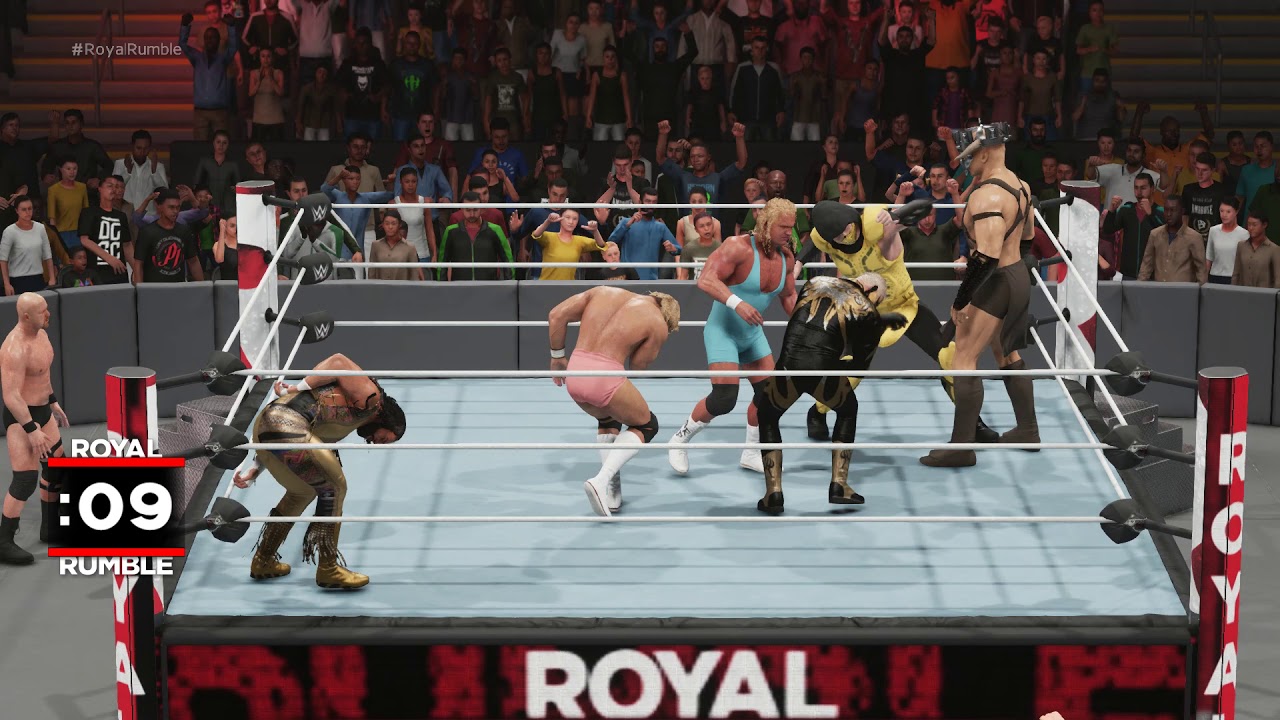 RETRO ROYAL RUMBLE- LEYENDAS DE WCW Y WWF - WWE2K19 - YouTube