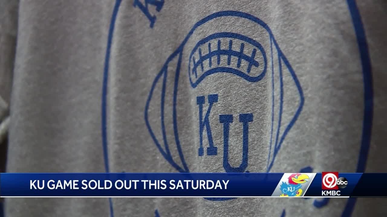 KU football game is sold out for the first time in three years - YouTube