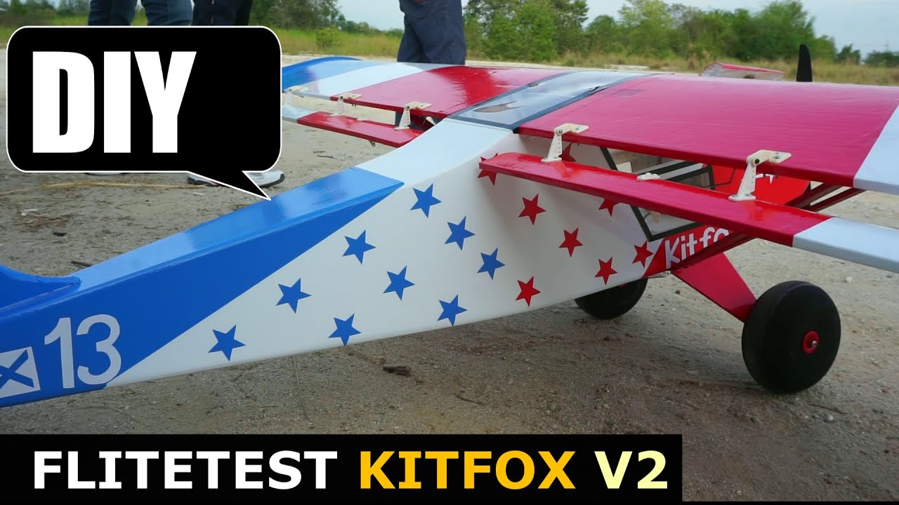 Diy Flite Test Freedom Fox v2 Kitfox rc plane เครื่องบินบังคับวิทยุ ...