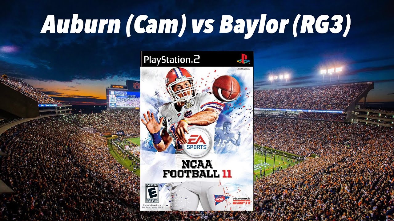 NCAA Football 11 - PS2 - QB Battle - Cam Newton (Auburn) vs RG3 (Baylor ...