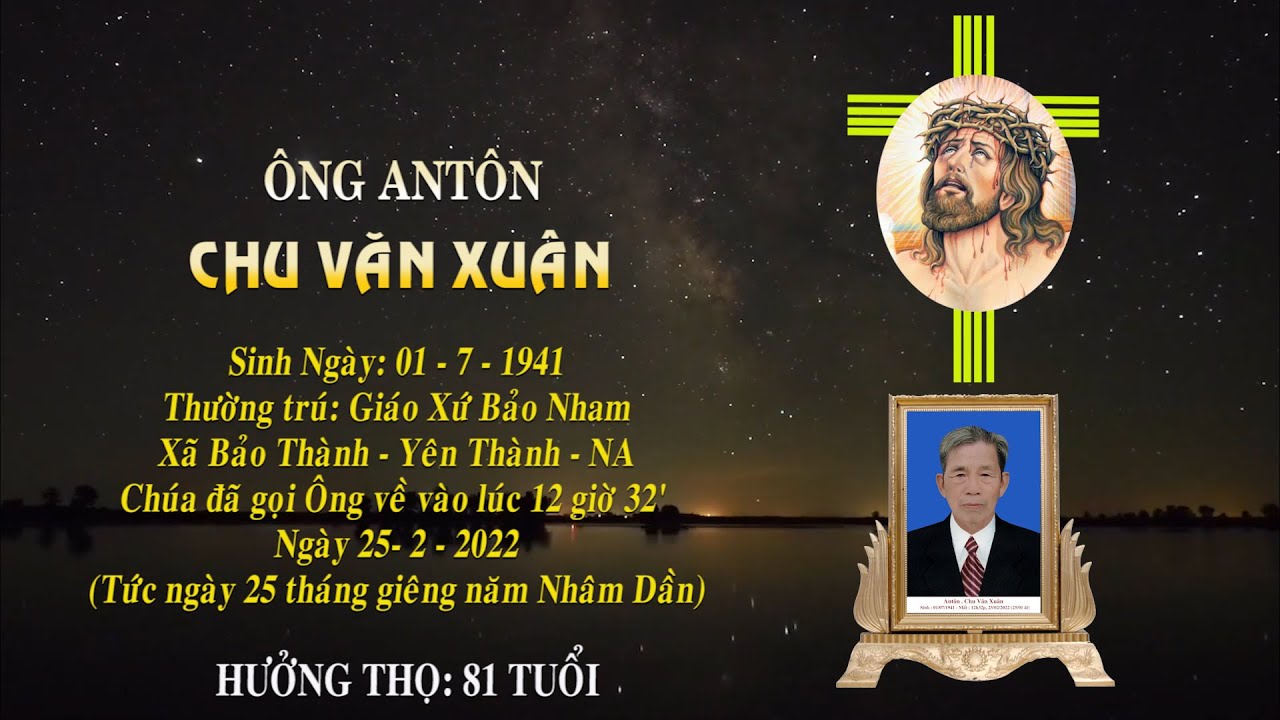 Lễ Tang Ông An Tôn Chu Văn Xuân - giáo xứ Bảo Nham - YouTube