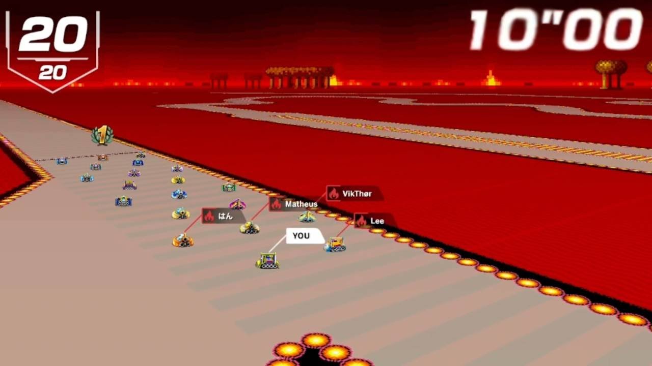 F-Zero 99 Race - Fire Field - 10 second delay - 20th to 1st - YouTube