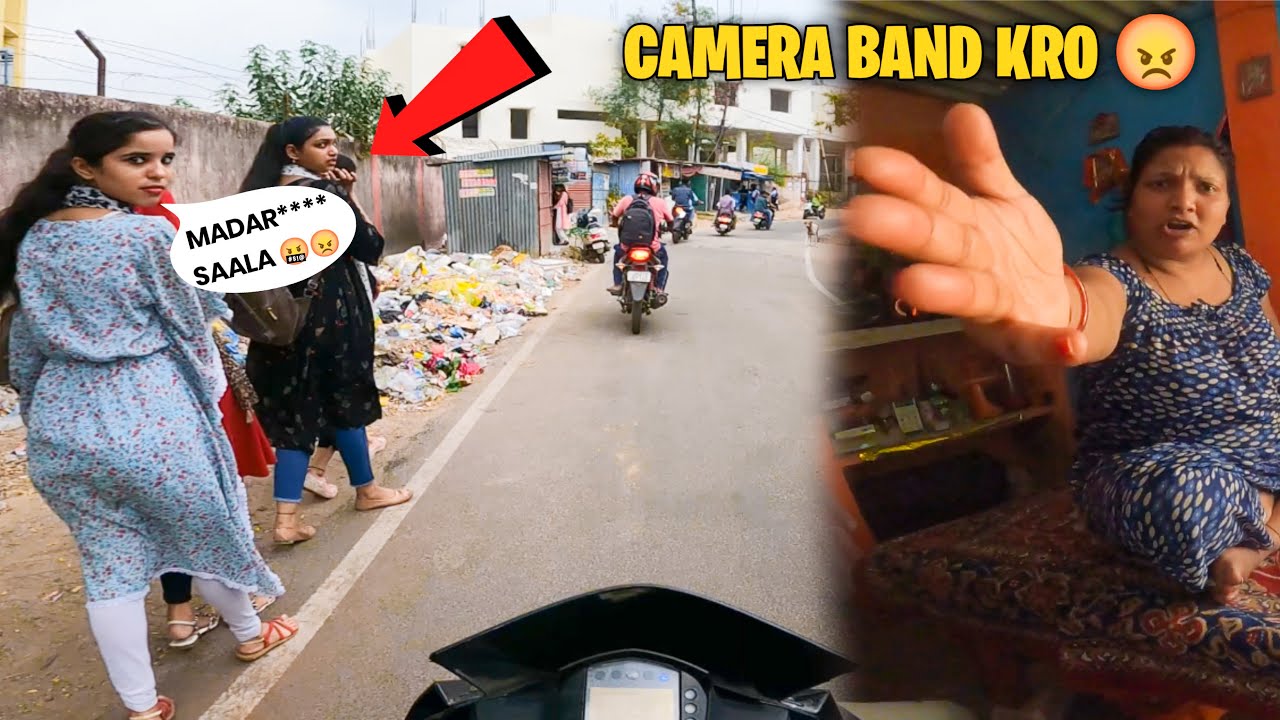 Auntie angry 😡 on me Boli camera band kro | garib boi - YouTube
