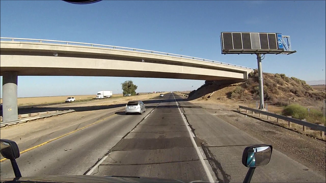 Interstate 5 California Exit 288 to Exit 278 - YouTube