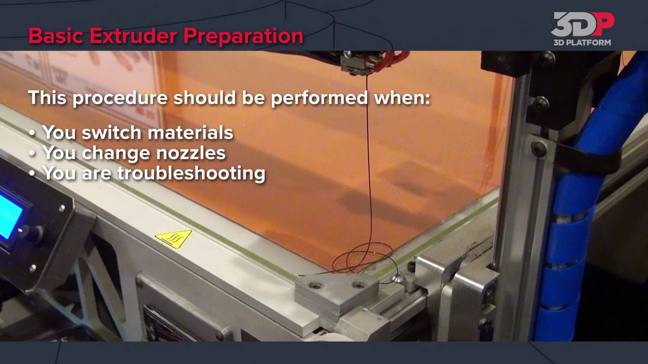 3D Platform Extruder Preparation - YouTube
