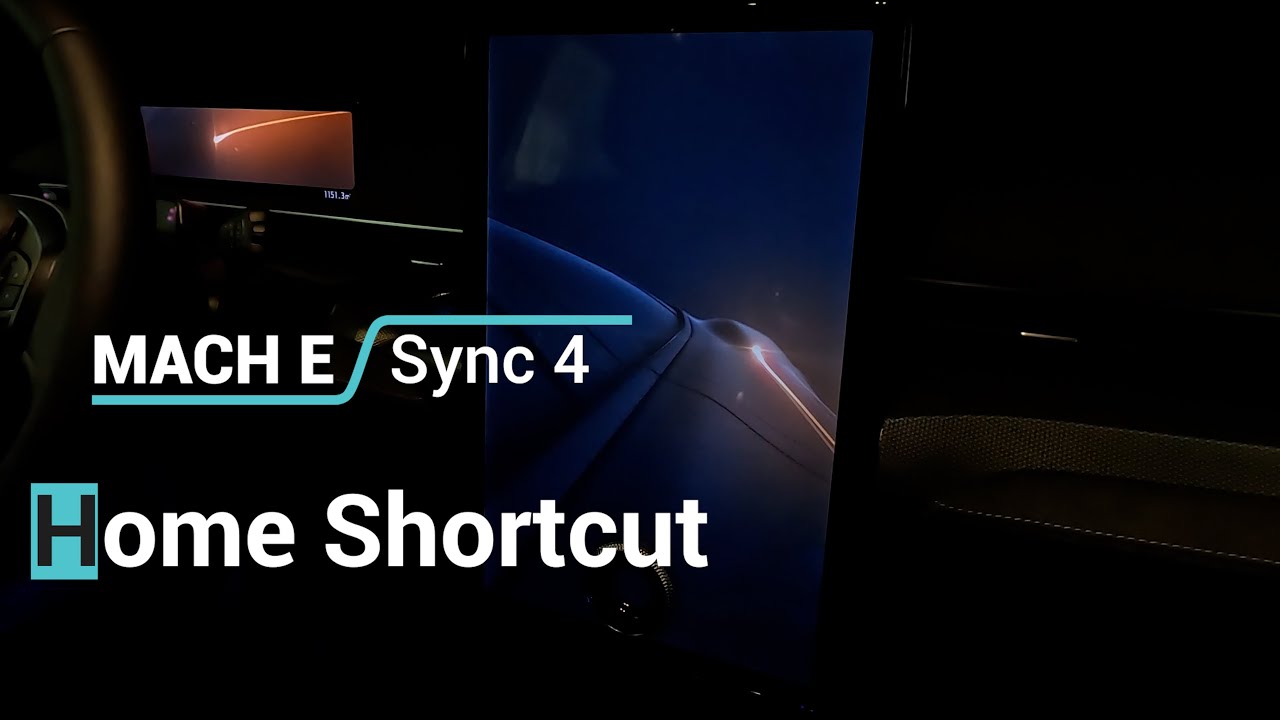 Ford Sync 4 Navigation How to Setup a Home Shortcut with Route Options Ford Mach e GT - YouTube