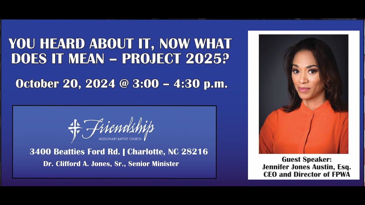 Project 2025 - Jennifer Jones Austin, Esq.CEO and Director of FPWA ...