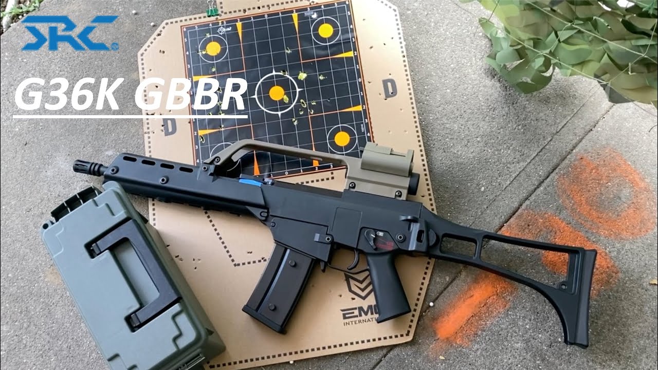 SRC G36K GBBR Review (SR36K) - YouTube