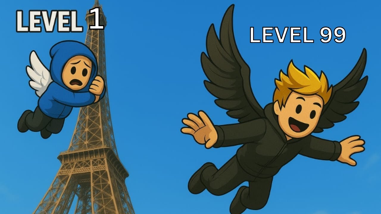 Climbing and Falling from Eiffel Tower / Roblox / |Gamerz Ganesha ...